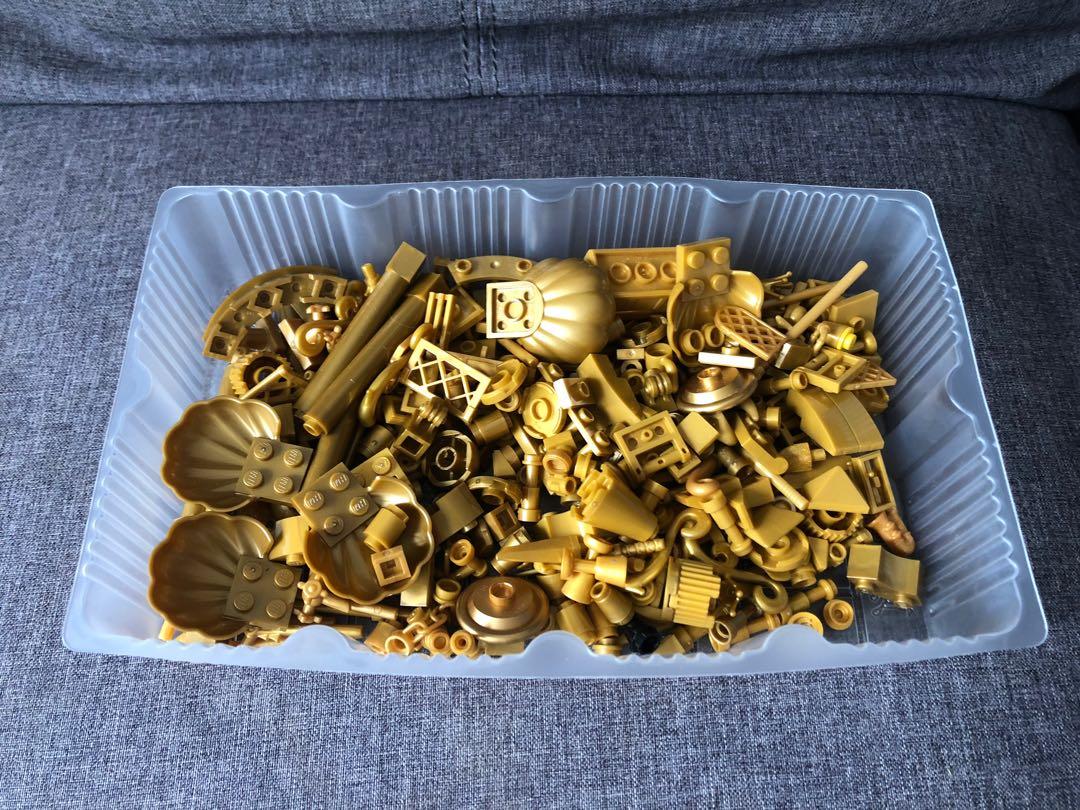 Lego gold / golden parts, Hobbies & Toys, Toys & Games on Carousell