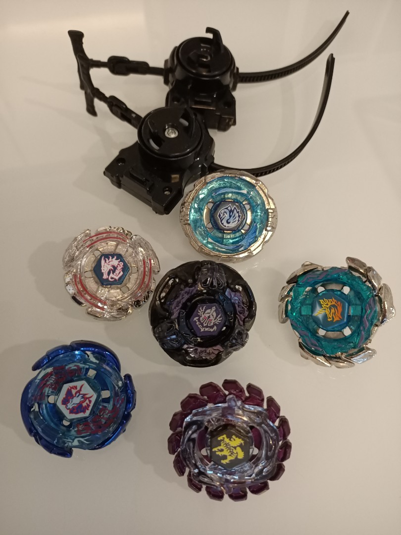 Like New! 6 Cool looking Beyblades all yours for $18!, Hobbies & Toys ...