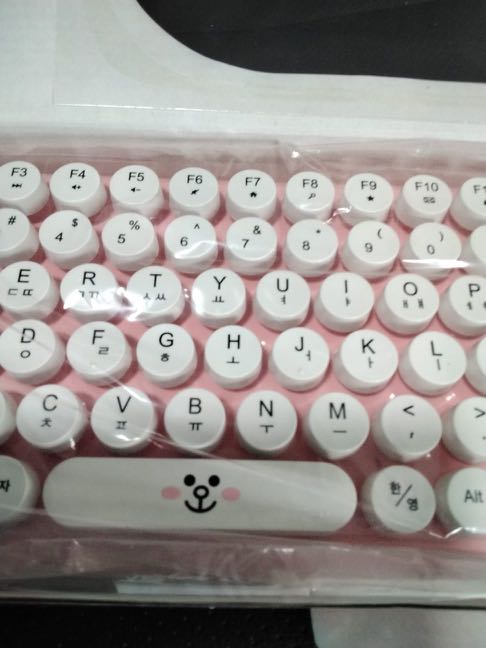 Line Friends Retro Wireless Keyboard Authentic Royche (CONY theme ...