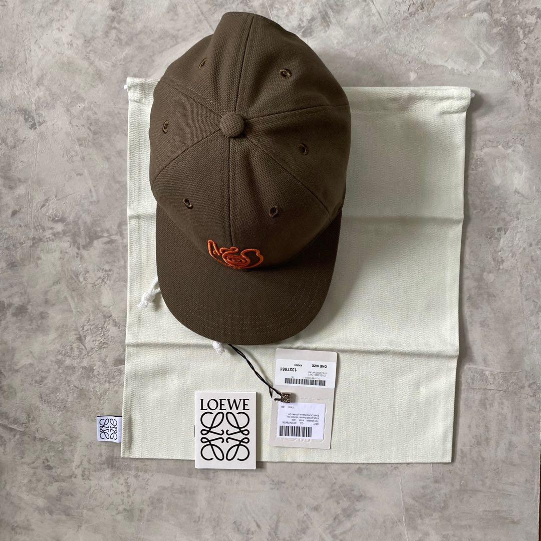 Loewe Eye/LOEWE/Nature Baseball Cap in Olive, Men's Fashion, Watches ...