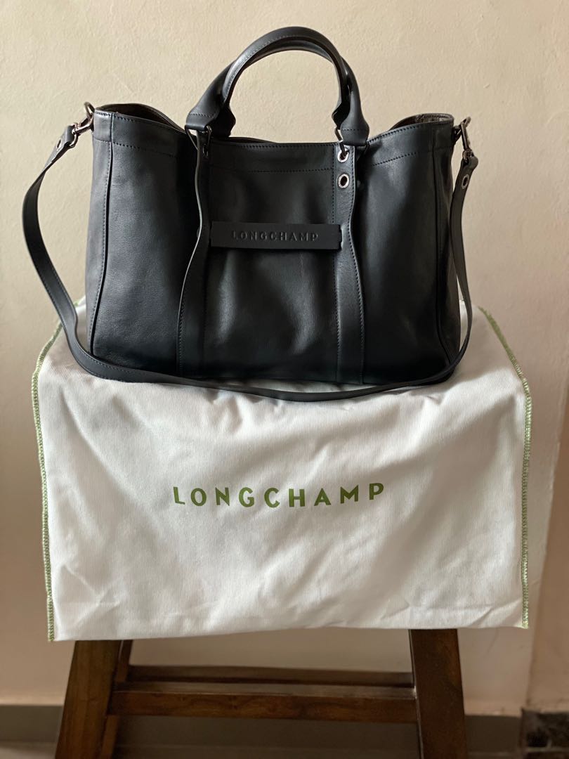 Longchamp leather laptop bag, Luxury, Bags & Wallets on Carousell