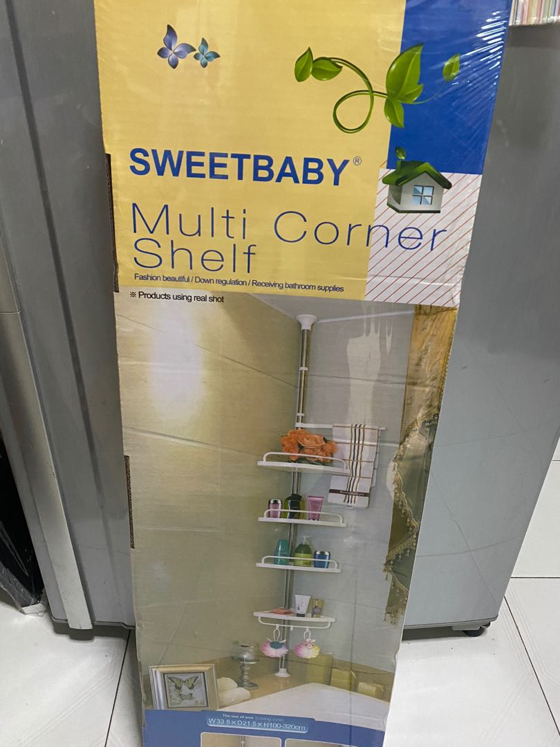 Multi corner shelf (new), Furniture & Home Living, Home Improvement ...