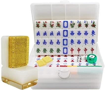 New Mahjong Set in Golden colour !, Hobbies & Toys, Toys & Games on ...