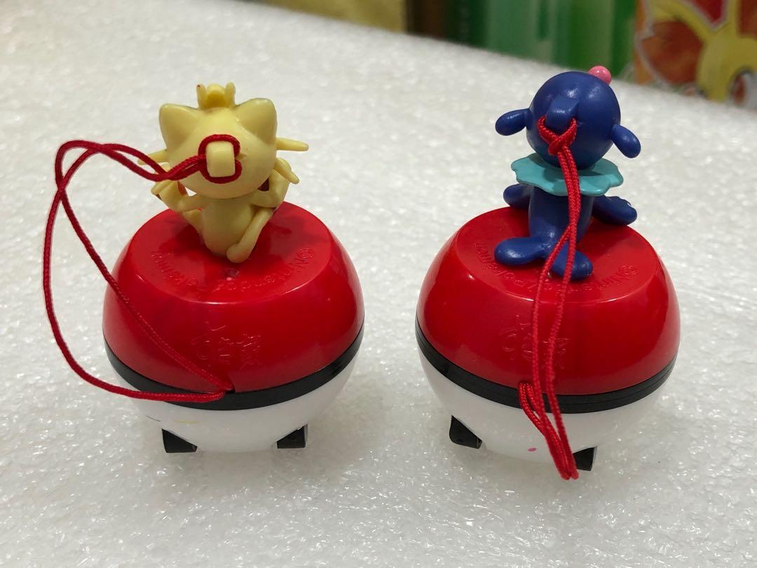 Nintendo Pokemon Pullback Toy Meowth and Poplio on Pokeball car # ...