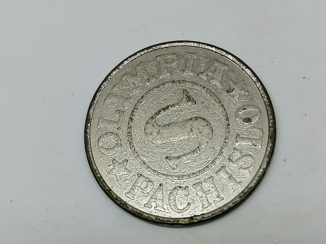 OLYMPIA PACHISLO TOKEN, Hobbies & Toys, Memorabilia & Collectibles ...