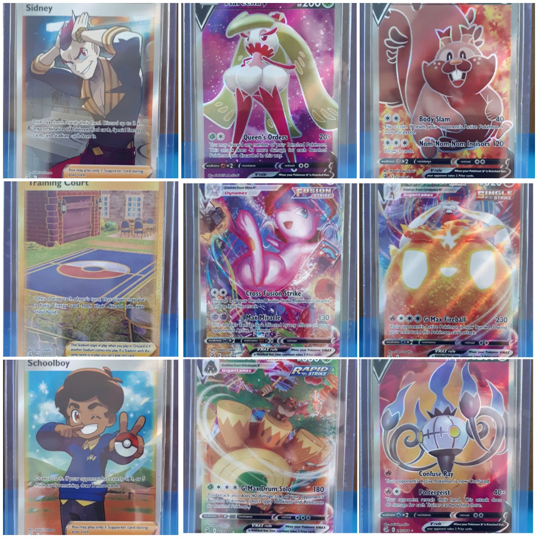 Pokémon TCG: Pokemon Sword & Shield Fusion Strike Rare Cards Mew ...