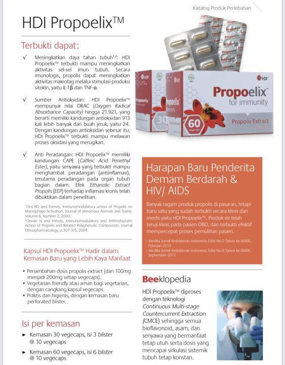 Propoelix HDI 60 tablet, Kesehatan & Kecantikan, Parfum, Kuku & Lainnya ...