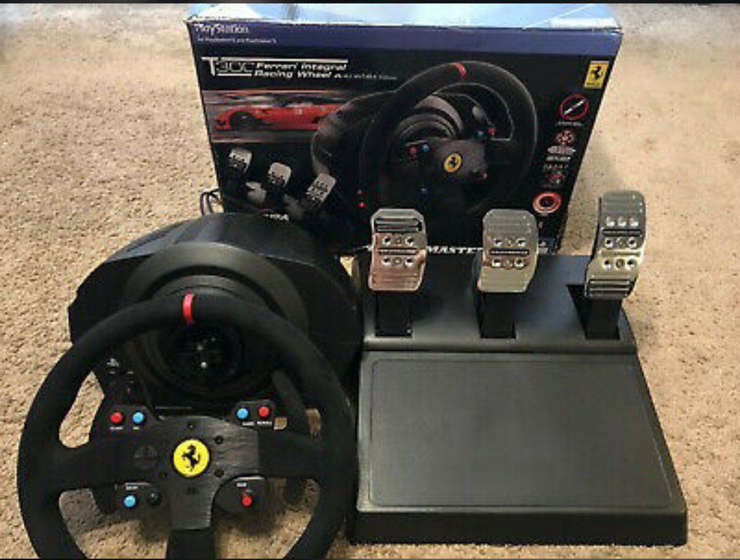 Free Delivery PS4 PS3 PC Thrustmaster T300 Ferrari Alacantra tag ...