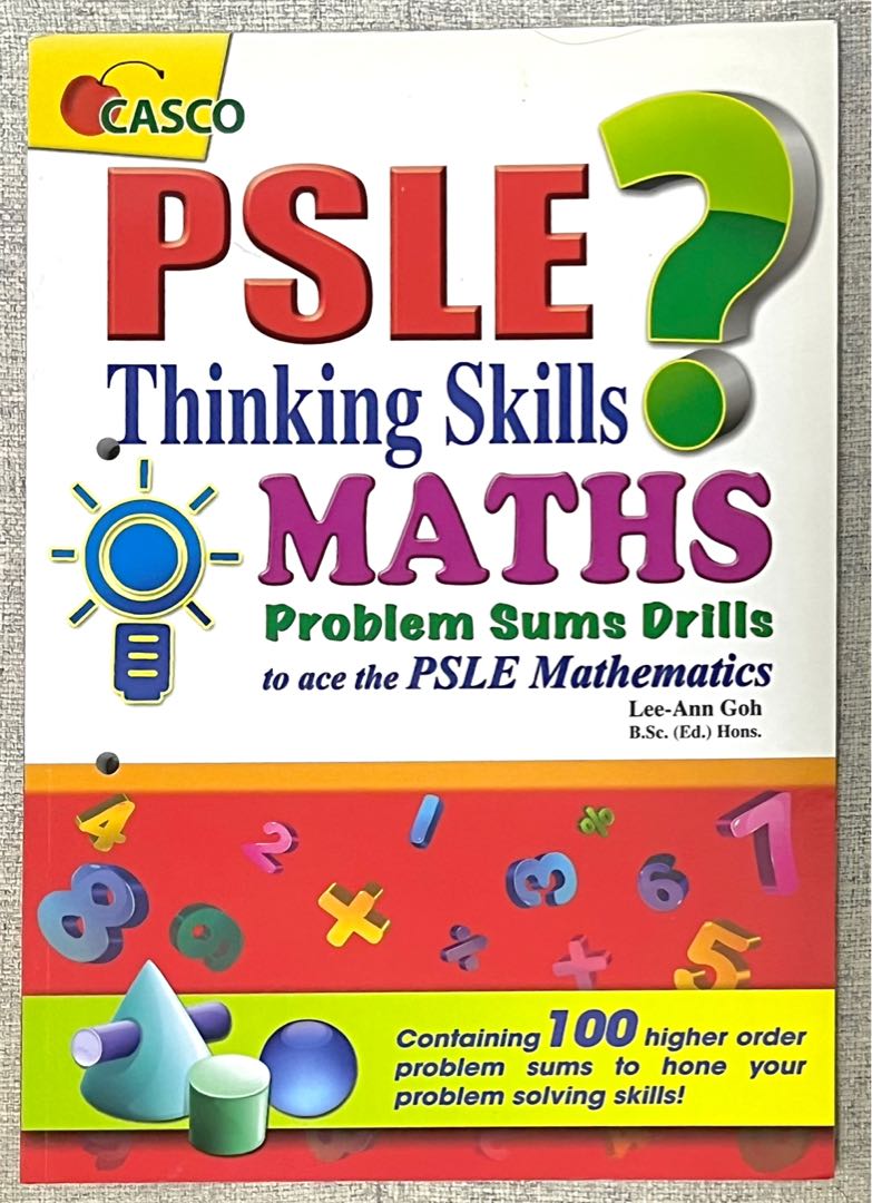PSLE Thinking Skills MATHS Problem Sums Drills, Hobbies & Toys, Books ...