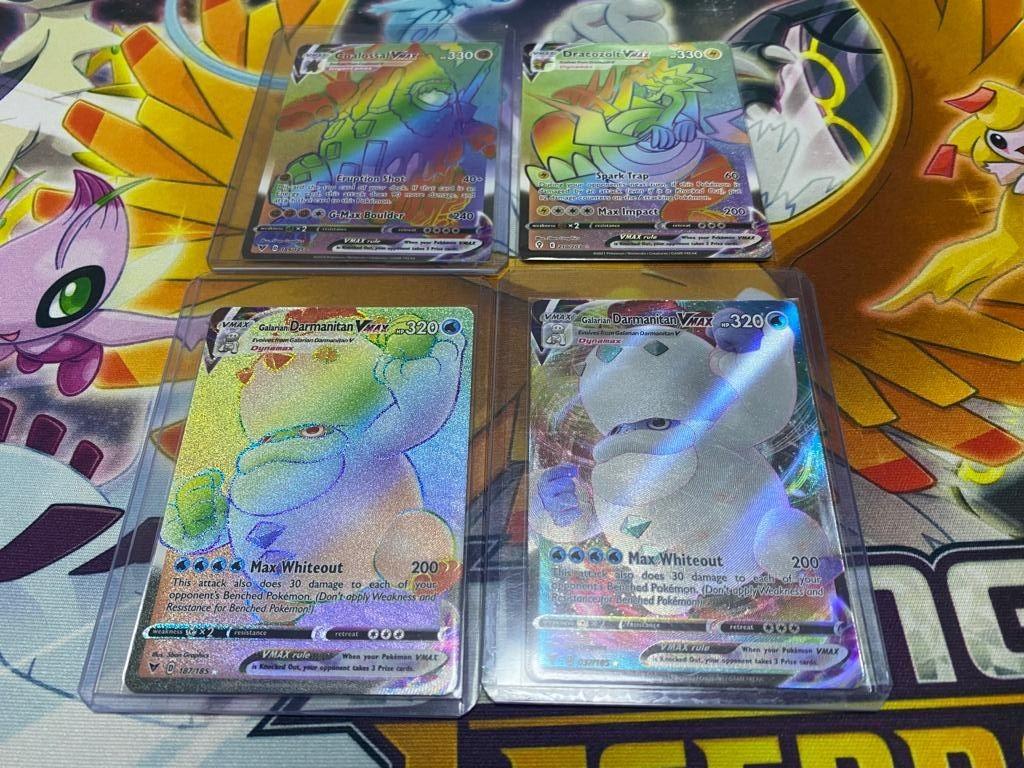 Rainbow VMAX Pokémon Card set, Hobbies & Toys, Toys & Games on Carousell