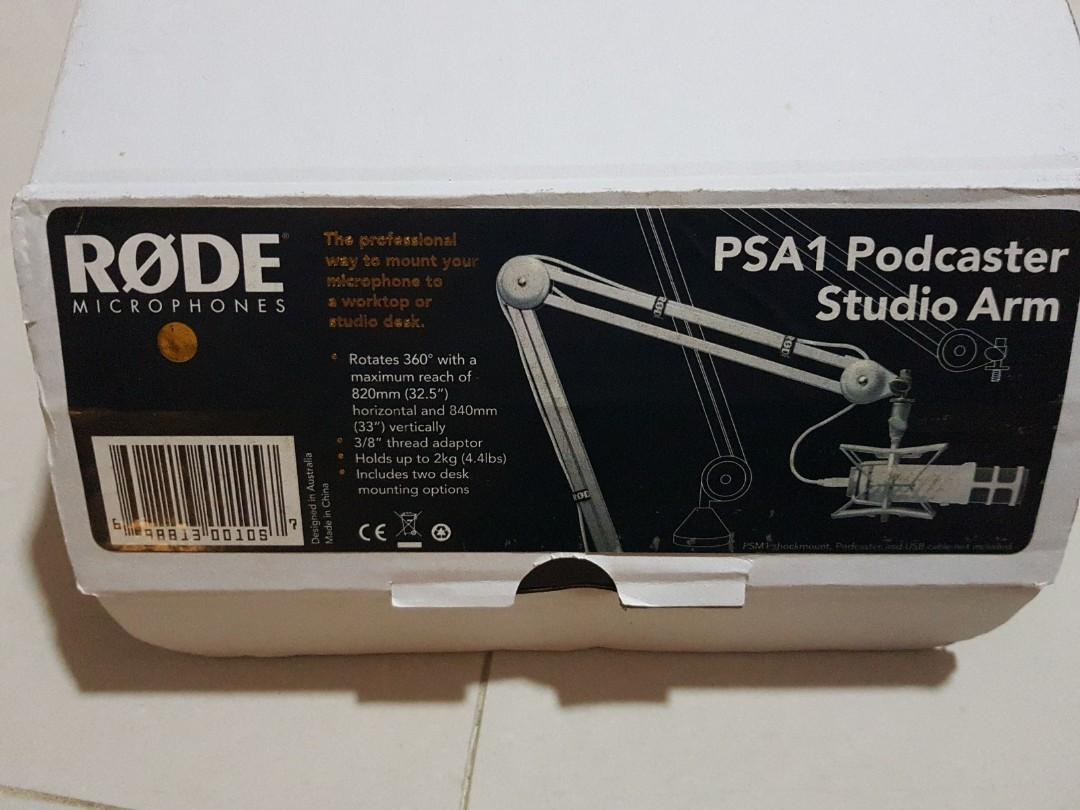 RODE PSA-1 Boom arm, Audio, Microphones on Carousell