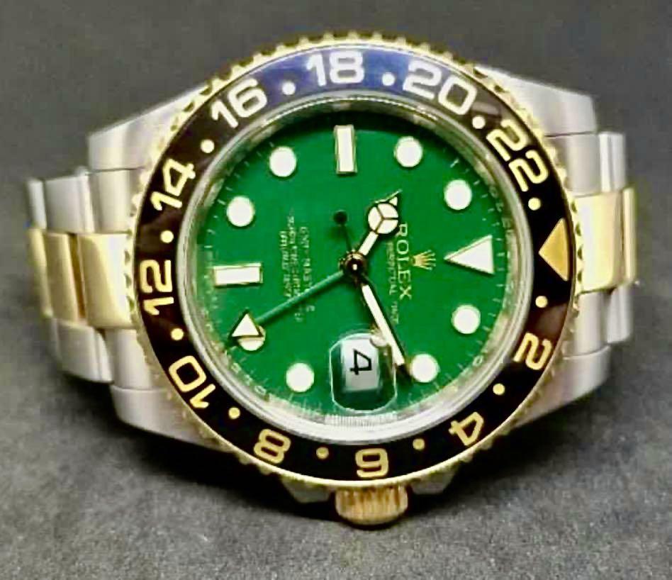 Rolex Gmt green jade dial 116713LN, Luxury, Watches on Carousell