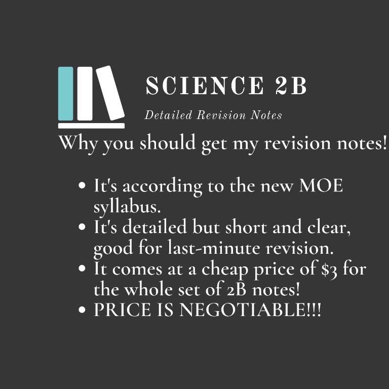 S2 SCIENCE 2B NOTES (NEW SYLLABUS), Hobbies & Toys, Books & Magazines ...
