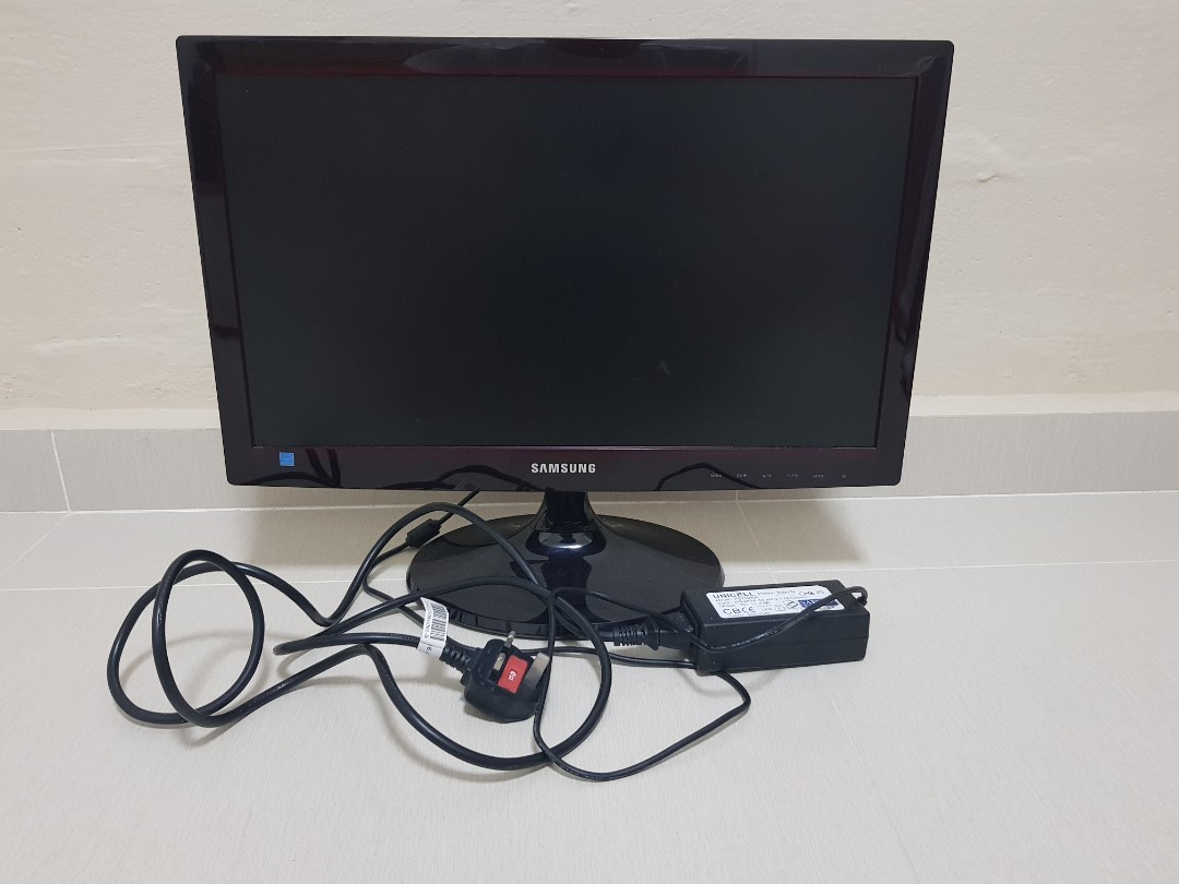 Samsung Monitor S20C300BL 20 inch Widescreen LED Backlit LCD Slim ...