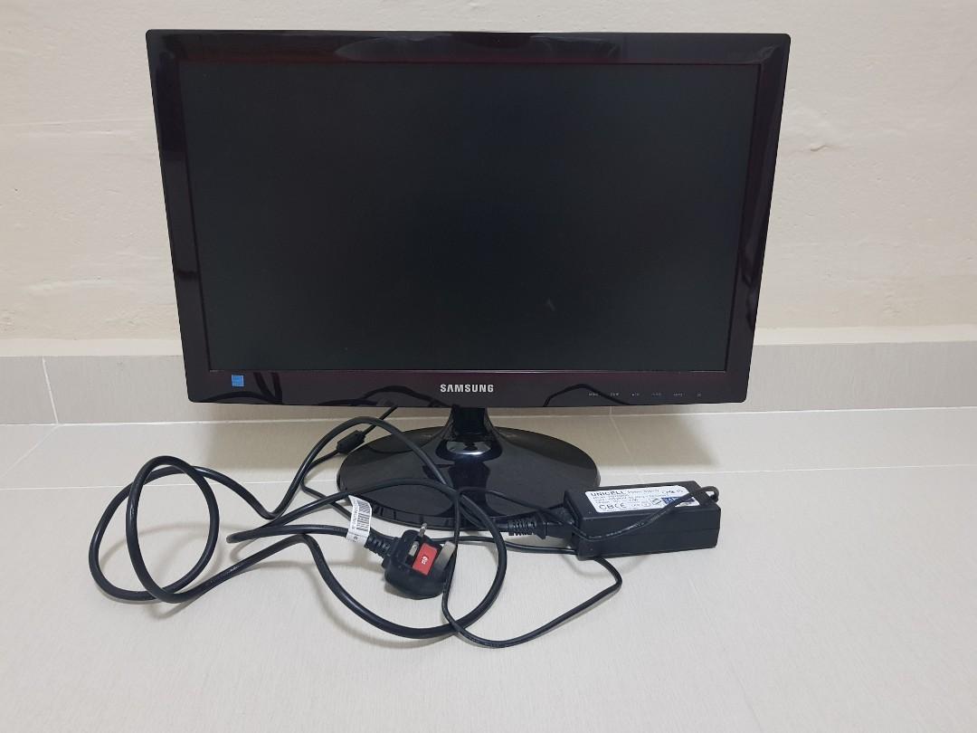 Samsung Monitor S20C300BL 20 inch Widescreen LED Backlit LCD Slim ...