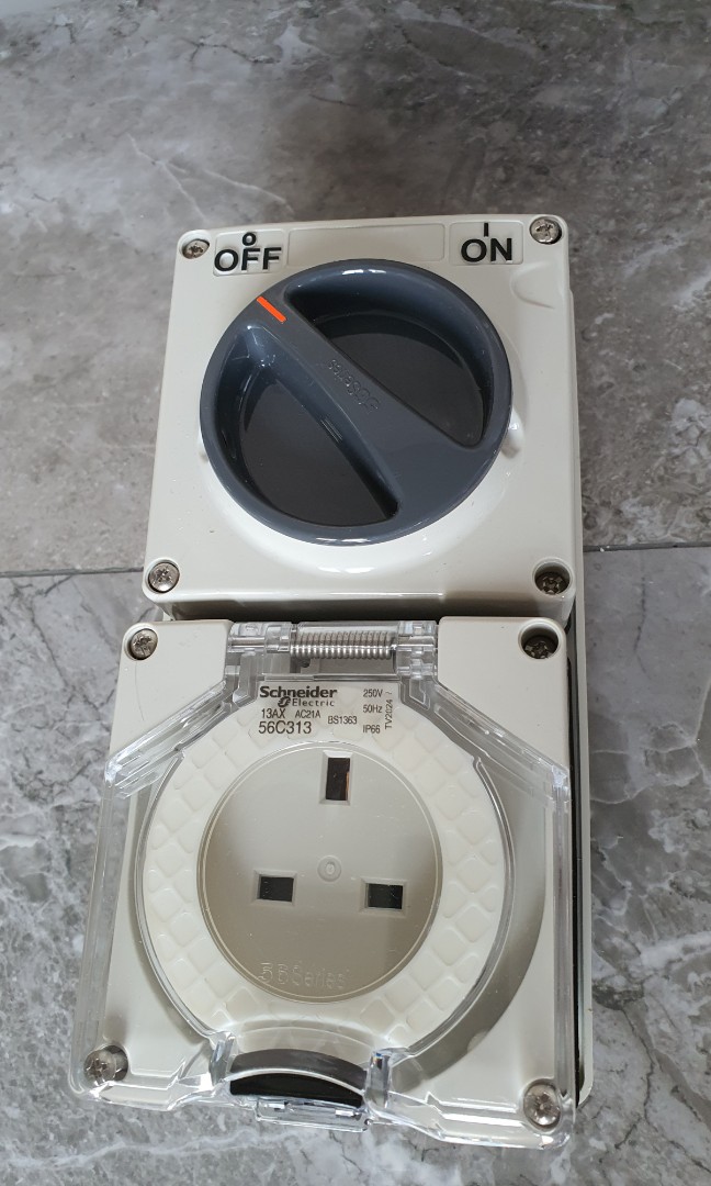 Schneider Outdoor Socket, TV & Home Appliances, Electrical, Adaptors ...