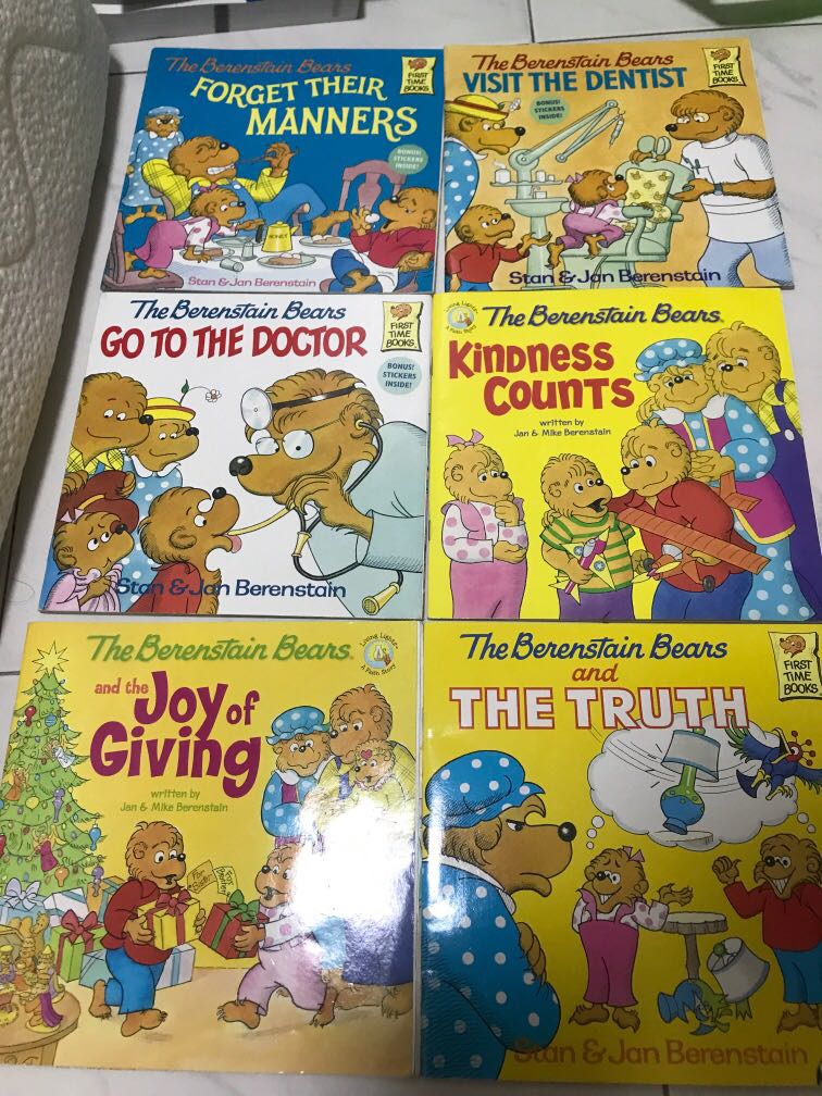 Set of 6 - The Berenstain Bears Books, Hobbies & Toys, Books ...