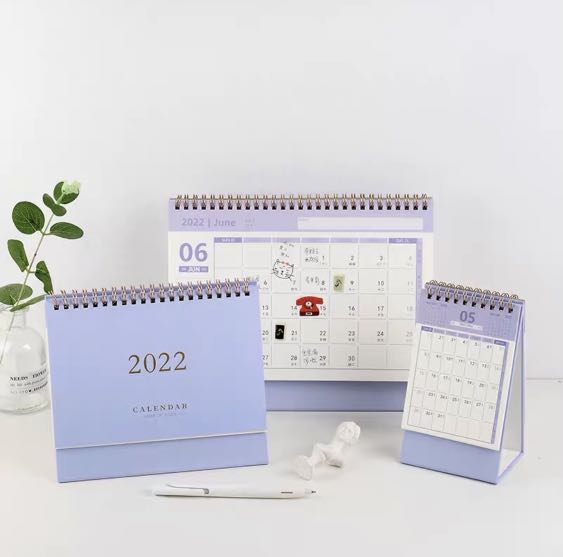 Simple 2022 Calendars, Hobbies & Toys, Stationery & Craft, Stationery ...