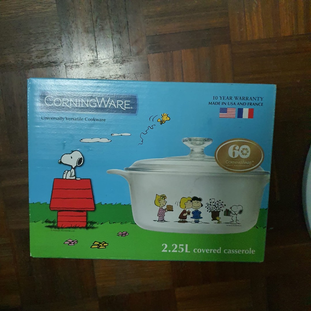 Snoopy CorningWare 2.25L Covered Casseole, Furniture & Home Living ...