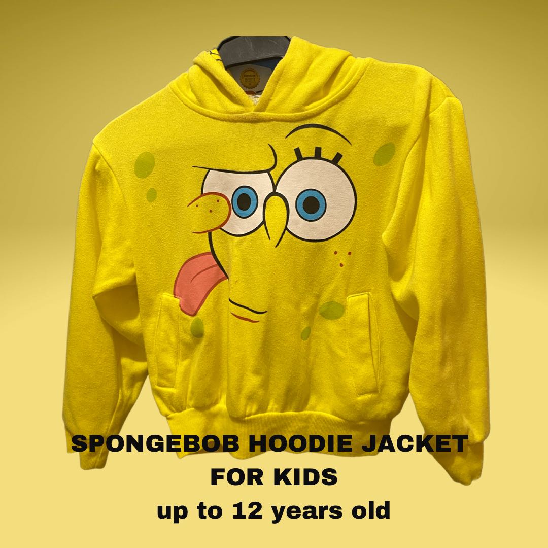 Spongebob jacket for kids, Men's Fashion, Coats, Jackets and Outerwear ...