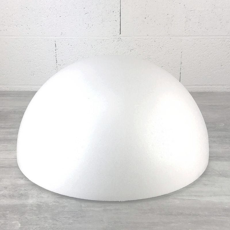Styrofoam foam semicirle dome ball 20cm 25cm, Hobbies & Toys ...