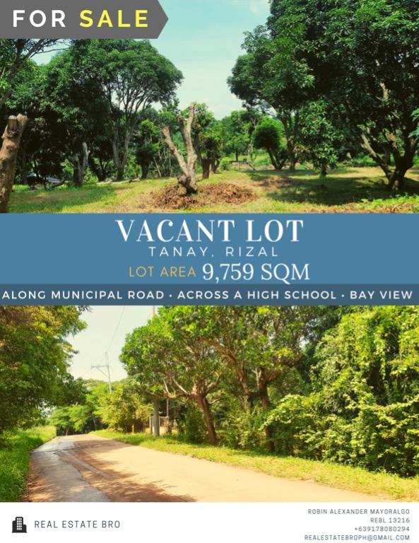 Tanay Rizal Commercial Industrial Residential Lot For Sale Bay View ...