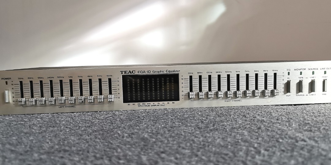 Teac - EQA10 Dual 10 Band Home Theater Graphic Equalizer With Spectrum ...