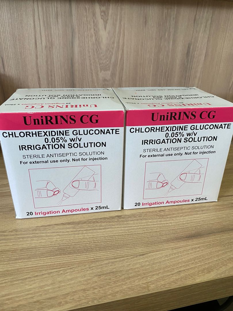 UniRINS CG 0.05% w/v Irrigation Solution, Health & Nutrition, Medical ...