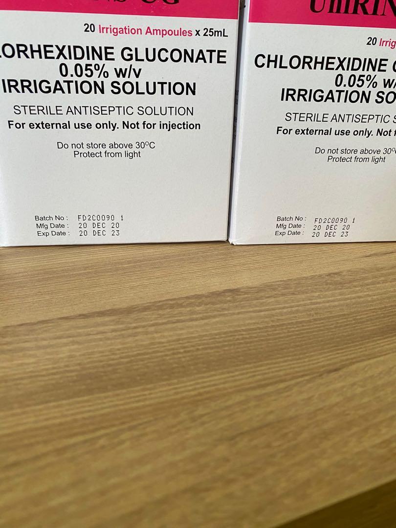 UniRINS CG 0.05% w/v Irrigation Solution, Health & Nutrition, Medical ...