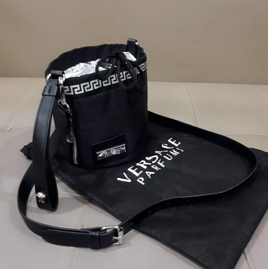 Versace Pouch With Sling, Luxury, Bags & Wallets on Carousell