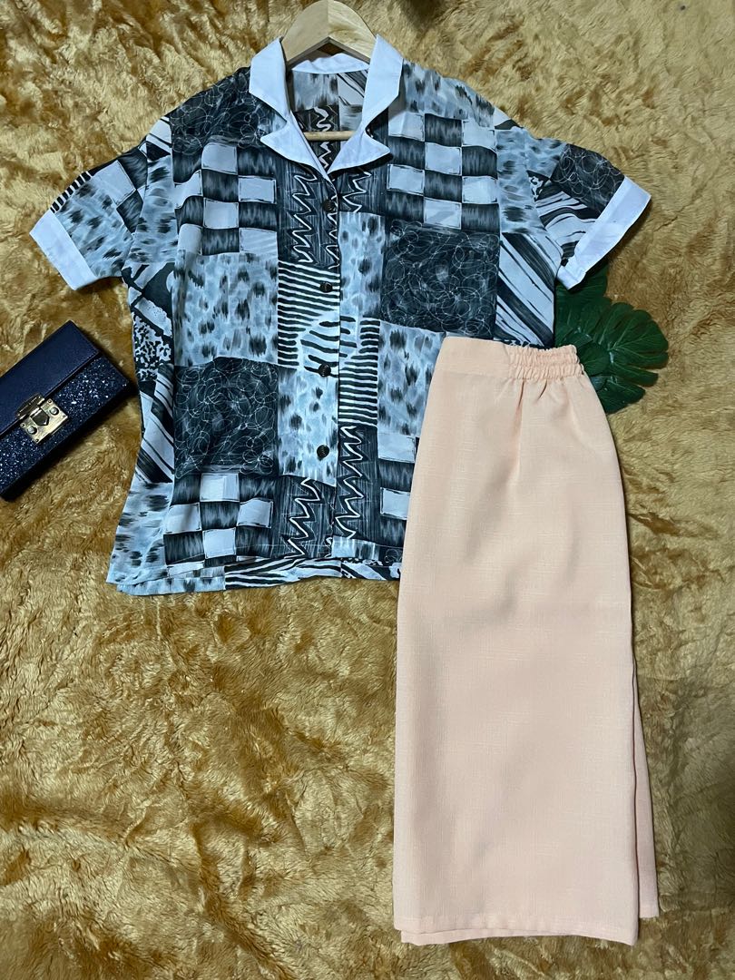 Vintage Terno Dress, Women's Fashion, Dresses & Sets, Dresses on Carousell