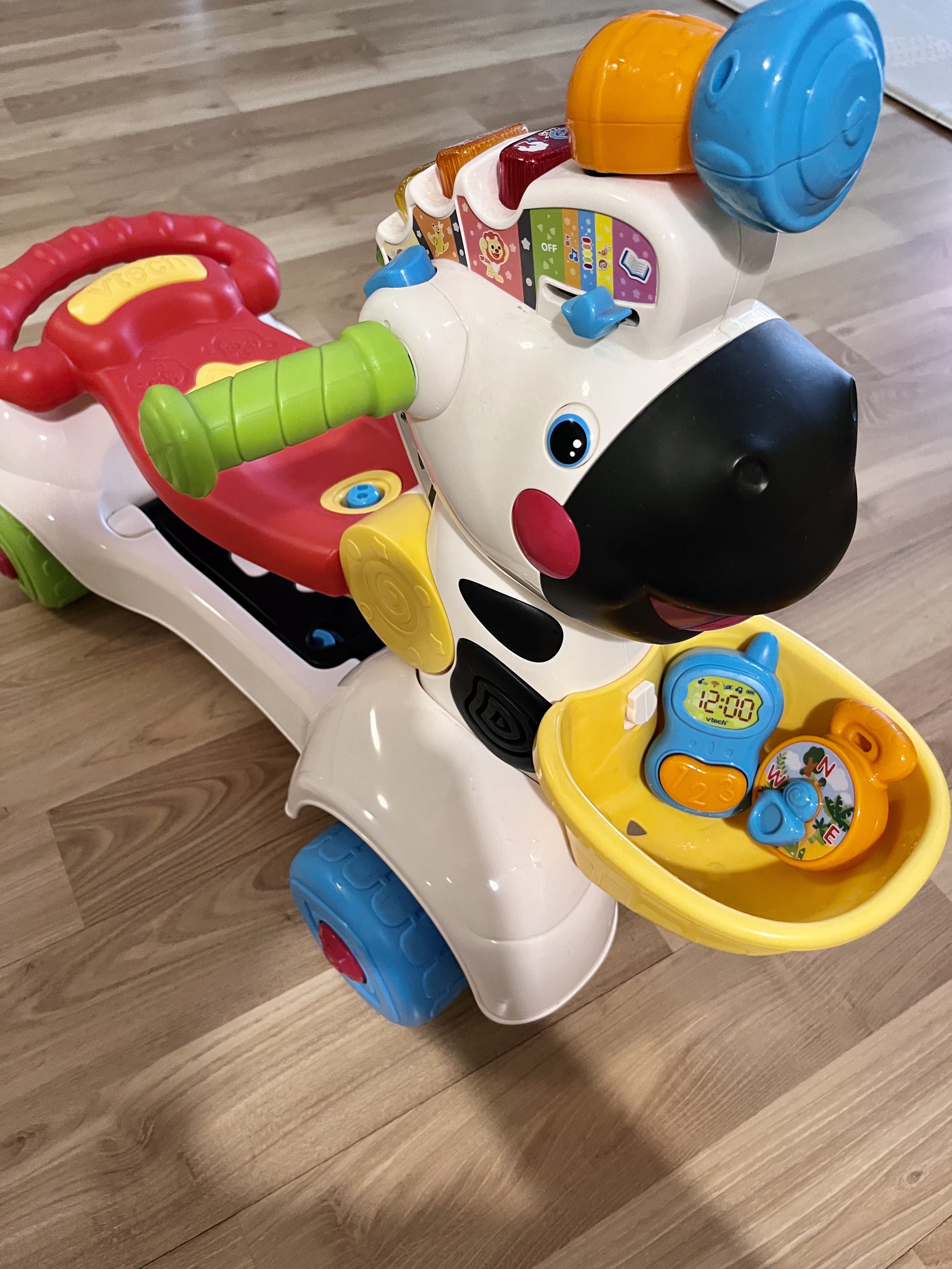 Vtech 3 in 1 Zebra Scooter, Babies & Kids, Infant Playtime on Carousell