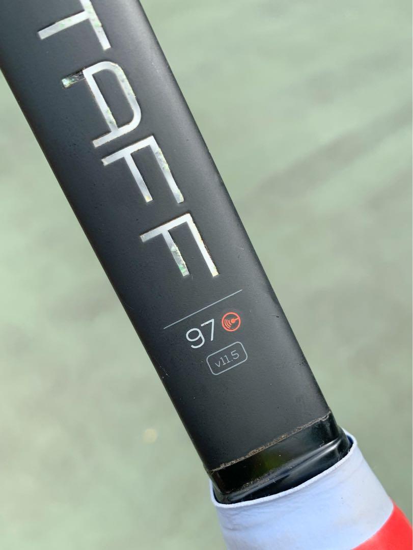 Wilson Pro Staff 97 v11.5 (L3, 315gm, all black version), Sports ...