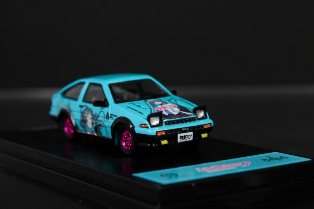 1/64 Toyota Corolla AE86 Hatsune Miku Time Micro JDM not Hotwheels ...