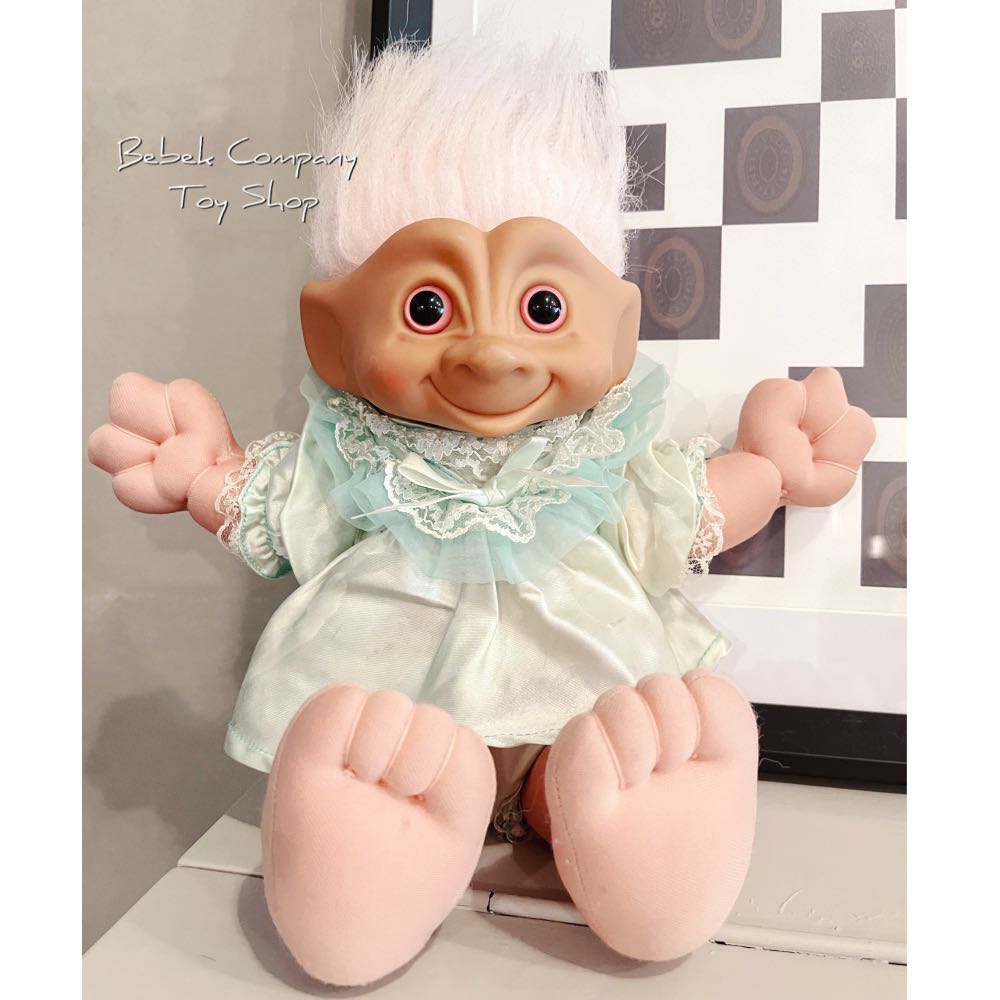 絕版 1991年 12吋 gem troll 紅色 寶石 醜娃 巨魔娃娃 幸運小子 trolls 古董玩具 玩具總動員, 書籍、休閒與玩具 ...