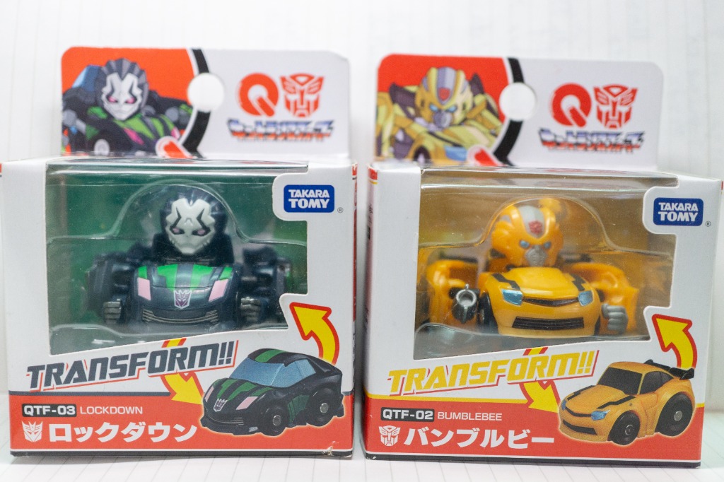 全新 Choro Q Transformers 變形金剛 QTF-02 QTF-03 Bumblebee Lockdown 兩款, 興趣及遊戲, 玩具 & 遊戲類 - Carousell