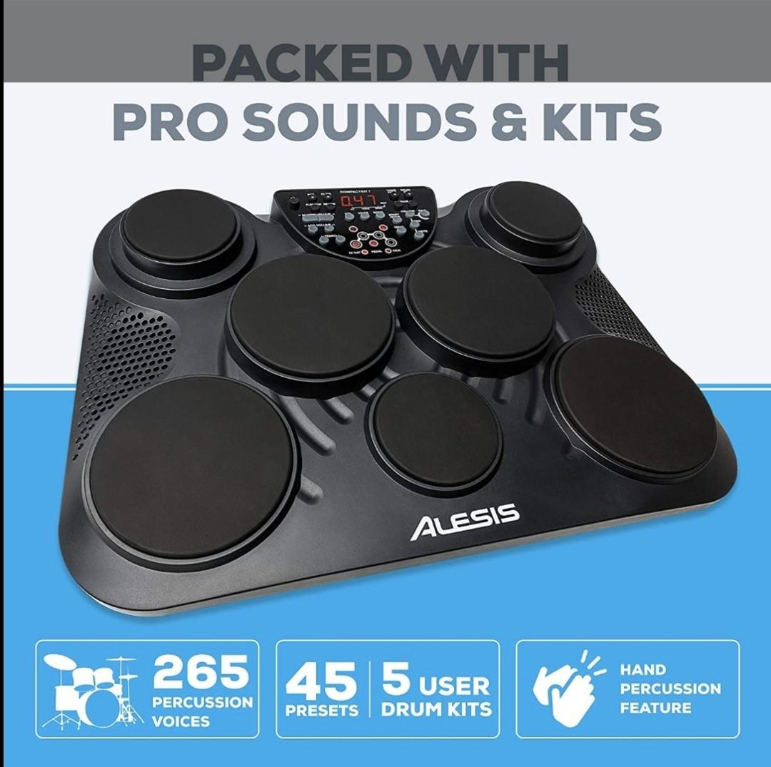 Alesis COMPACTKIT 7, Hobbies & Toys, Music & Media, Musical Instruments ...