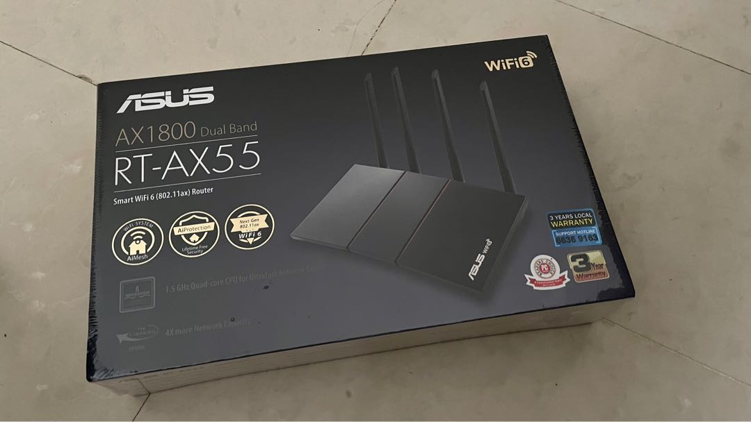 ASUS AX55 WI-FI6 router brand new, Computers & Tech, Parts ...
