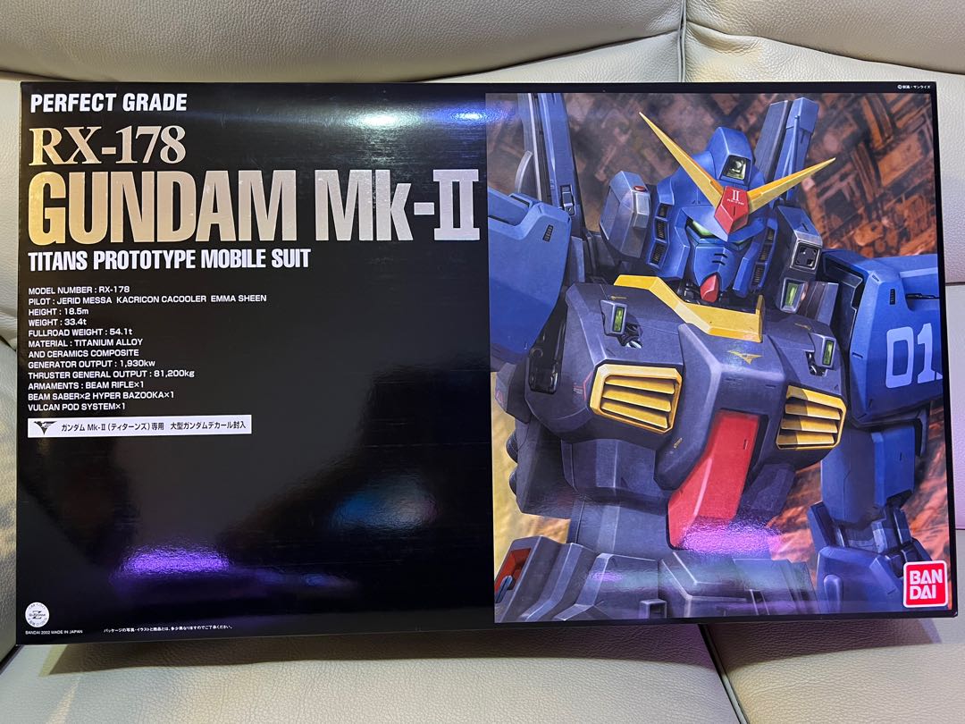 BANDAI 1/60 PERFECT GRADE RX-178 GUNDAM Mk-II TITANS, 興趣及遊戲, 玩具 & 遊戲類 ...