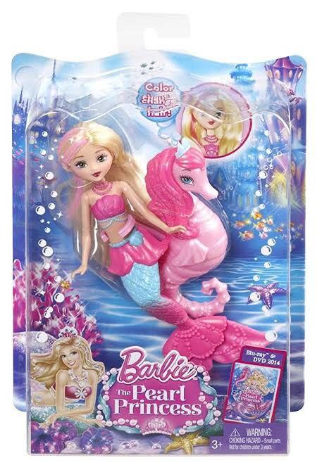 Barbie The Pearl Princess doll with Seahorse, Hobbies & Toys, Toys ...