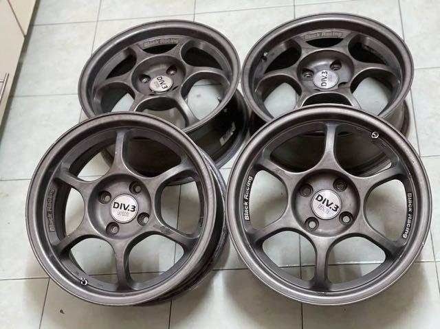 BLACK RACING PRO N1 15 6.5JJ, Auto Accessories on Carousell