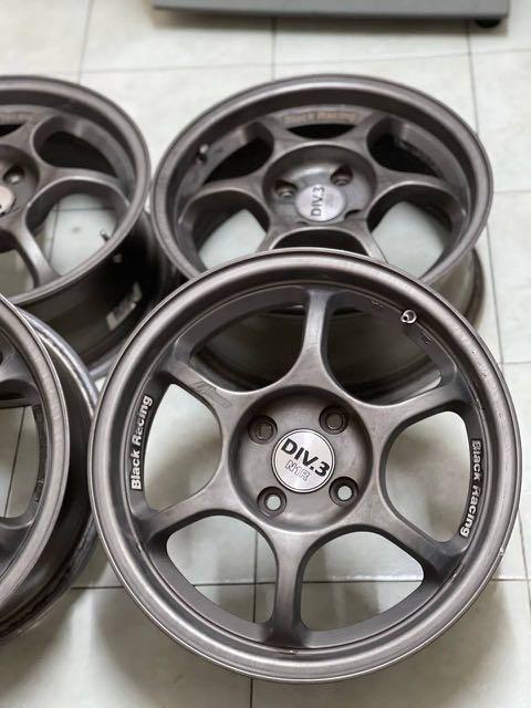 BLACK RACING PRO N1 15 6.5JJ, Auto Accessories on Carousell