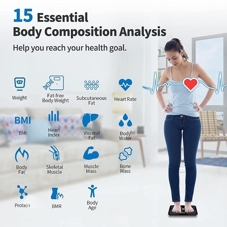 Body Weight Scales Lescale,Body Fat Scales Body Fat,Smart BMI Scales ...