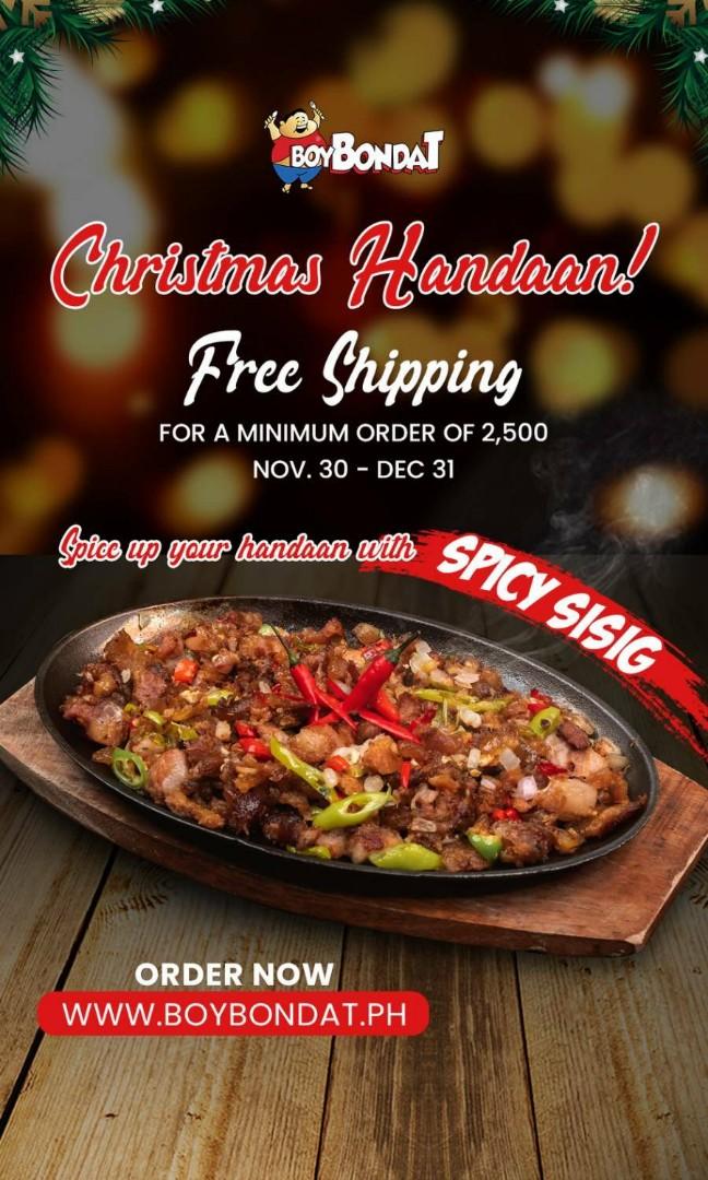Boy Bondat Spicy Sisig Family Tray, Food & Drinks, Packaged & Instant ...