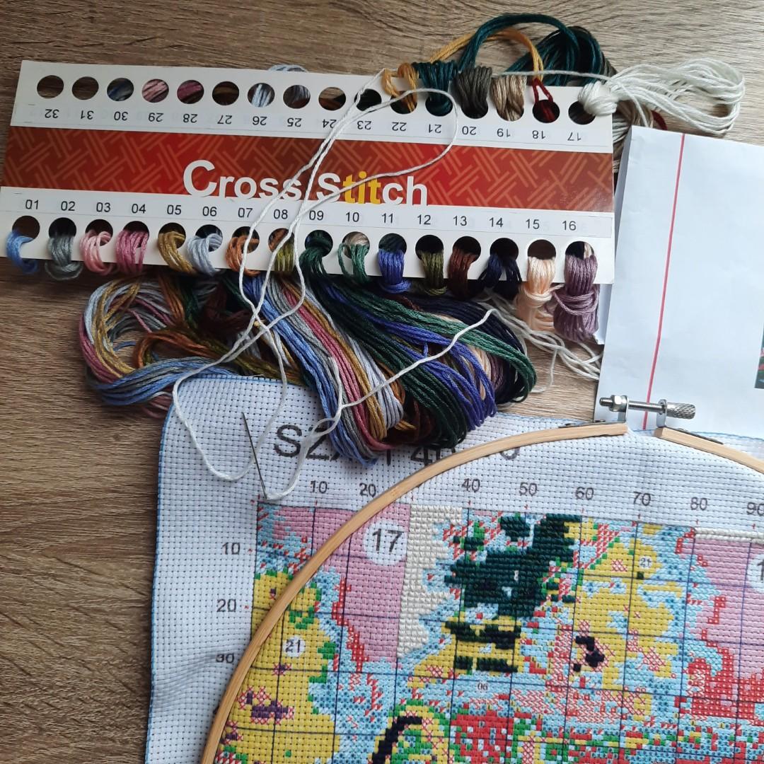 Cross Stich Kit, Hobbies & Toys, Stationery & Craft, Craft Supplies ...