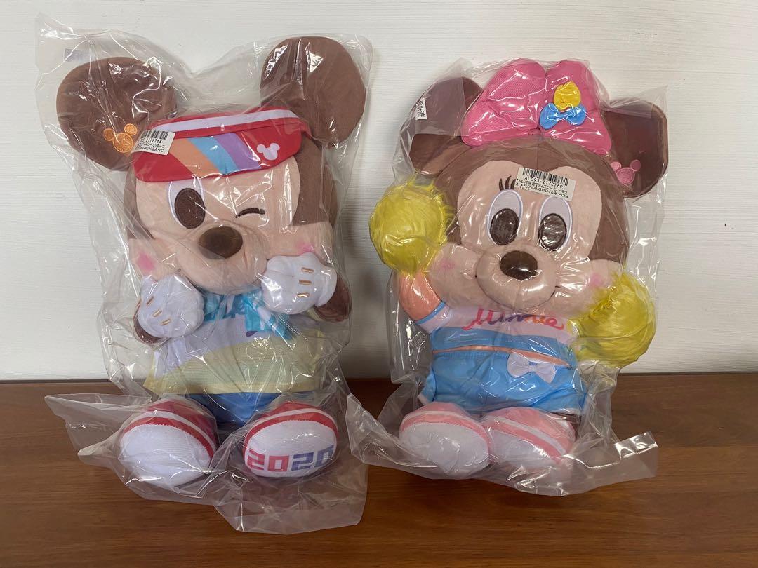 Disney Mickey Mouse Athletic and Minnie Mouse Cheerleader Plush ...