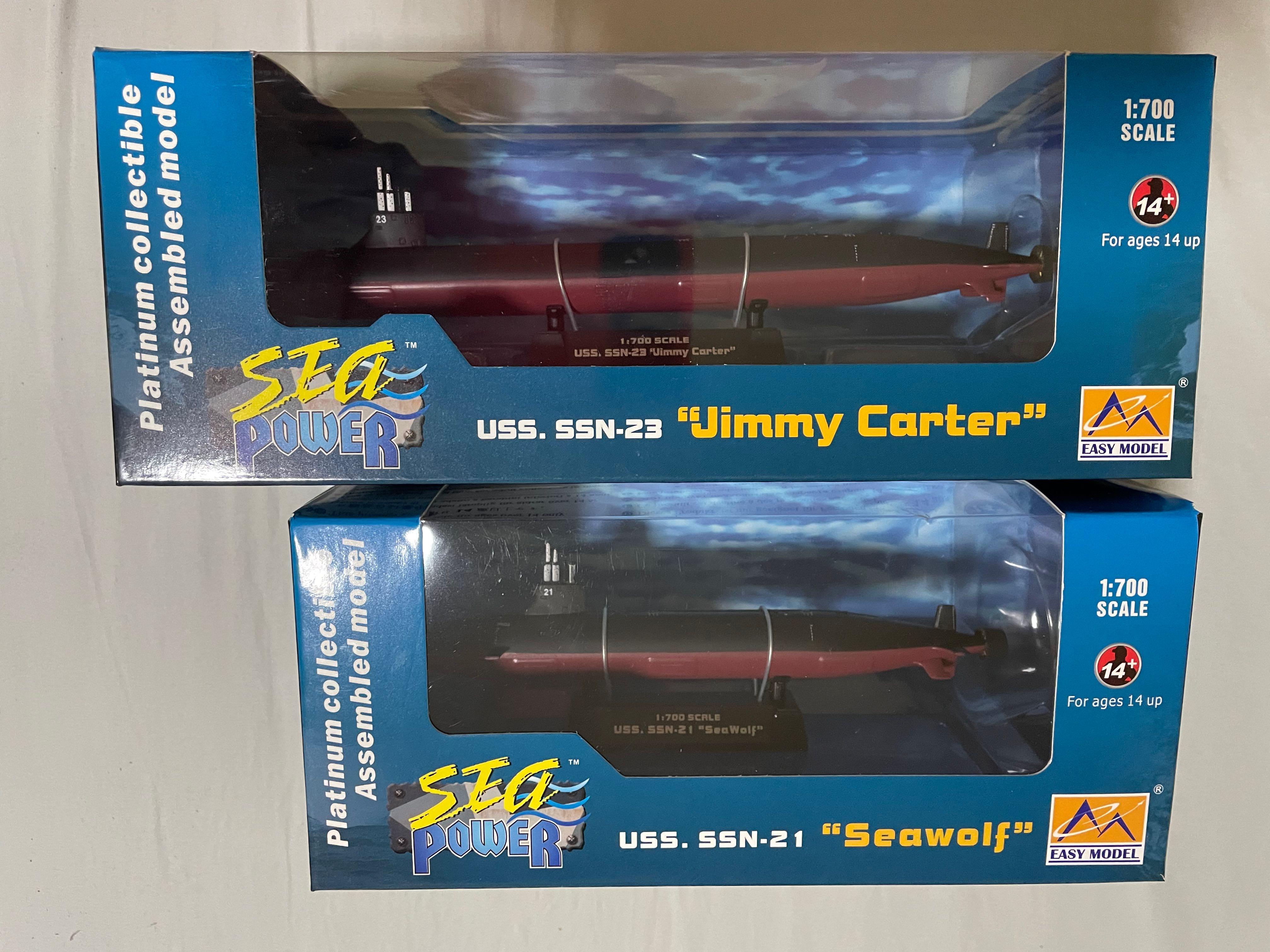 Easy Model - SSN-21 Seawolf & SSN-23 Jimmy Carter, Hobbies & Toys ...