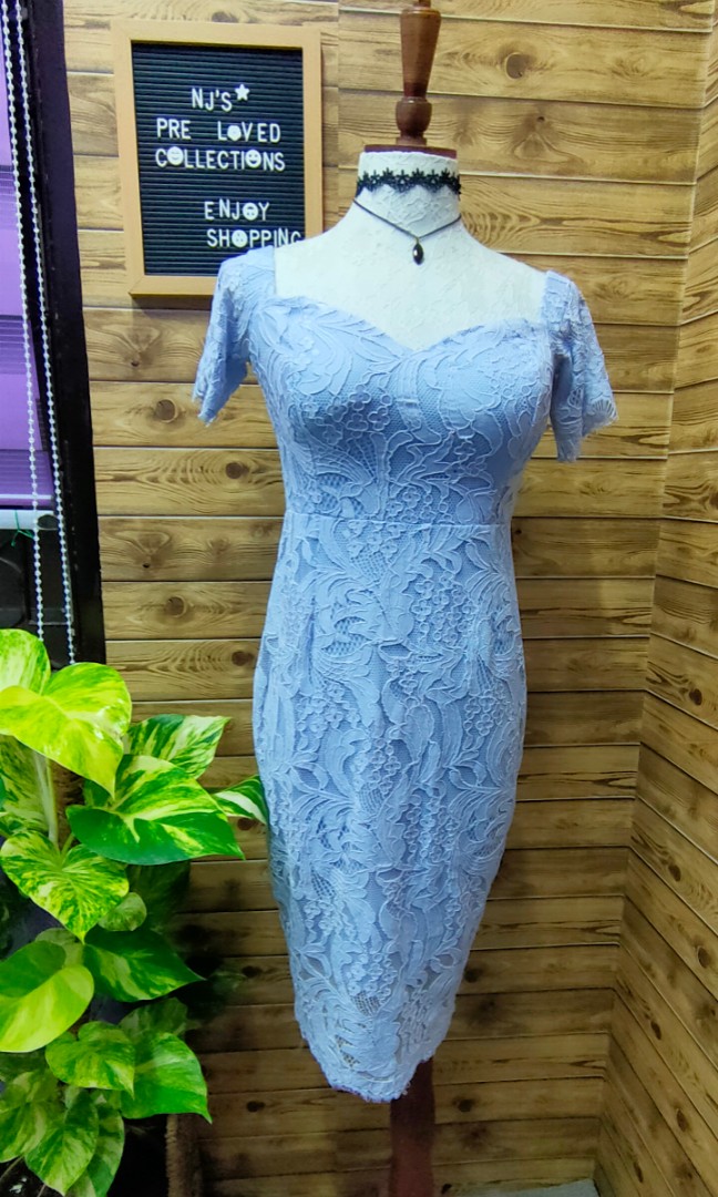 ENTRY floral Lace Bodycon Dress, Women's Fashion, Dresses & Sets ...