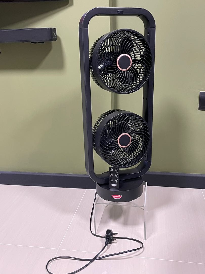Europace Oscillating Duo Fan, Furniture & Home Living, Lighting & Fans ...