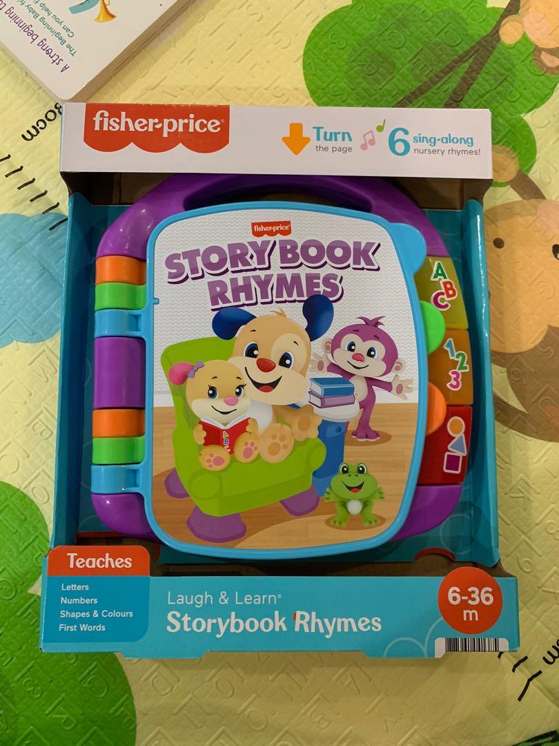 Fisher Price Laugh and Learn Storybook Rhymes Book, Babies & Kids ...